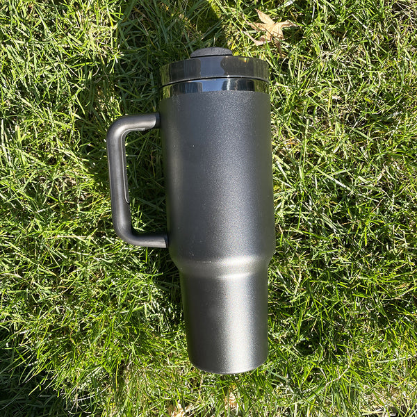 20 Pack 40oz Black Underneath Black Plated Black Tumblers for Laser En ...