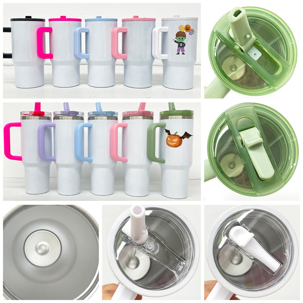 20 Pack 25 Pack GITD Blank Sublimation 20oz 40oz Tumbler with Leakproo ...